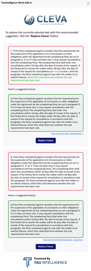 CLEVA - Tau Intelligence